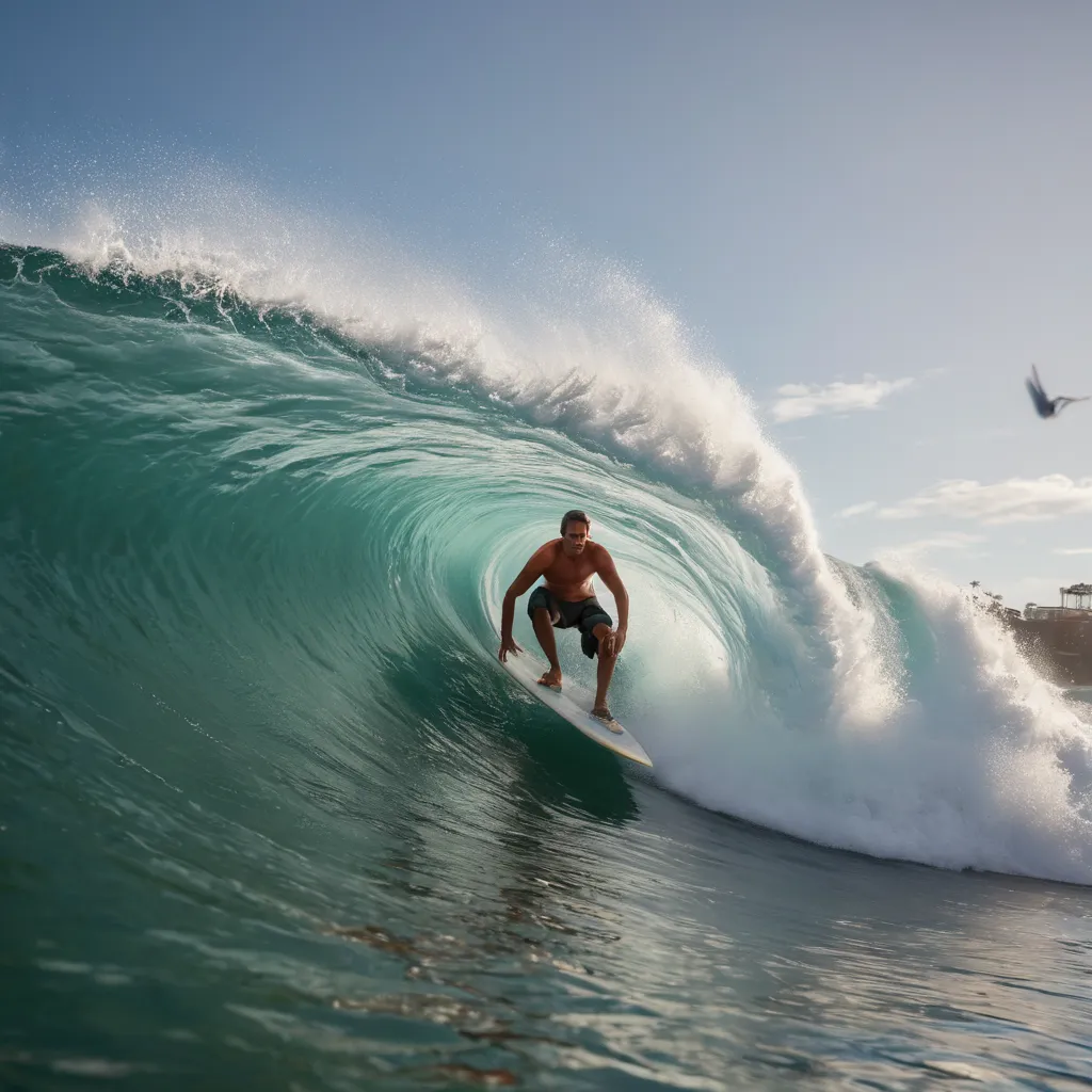 Mastering the Surf: Catching Waves on a 7ft Log